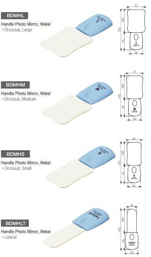 Intra Oral Photo Mirrors Set with Handle, 4 sizes | Osung USA