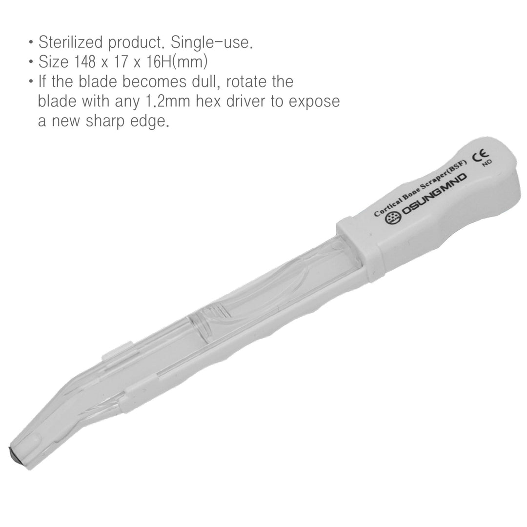 Bone Graft Harvester Sterile Cortical Bone Scraper (1 Pack) Osung -BSF ...